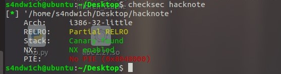 BUUCTF-pwnable_hacknote | s4ndw1ch's Blog